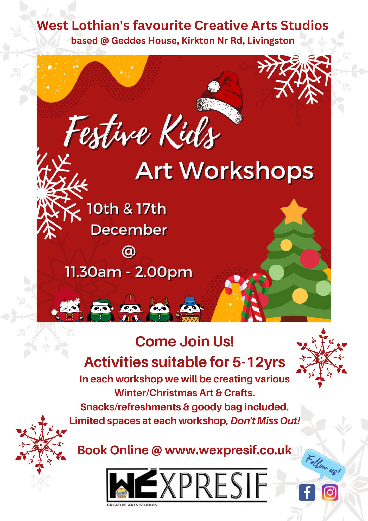Art Workshops - Festive Kids | Visit West Lothian